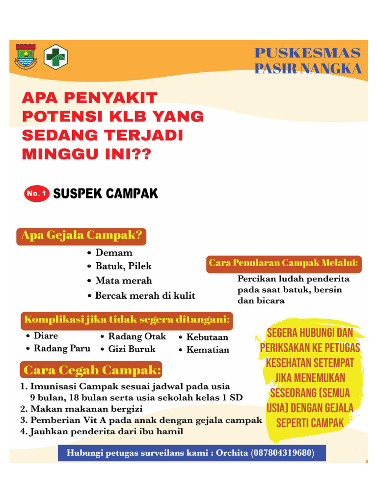 1. Poster Ig (Campak)-01 | PDF