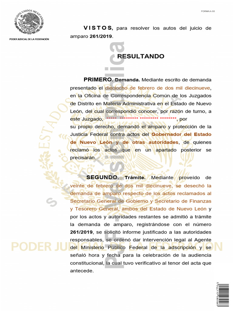 No Ampara Refrendo 2019 | PDF | Caso de ley | Impuestos