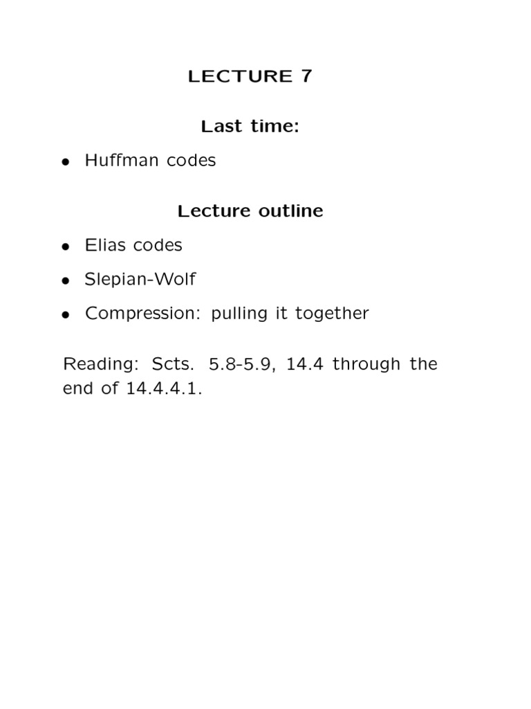 MIT6 441S10 Lec07a | PDF