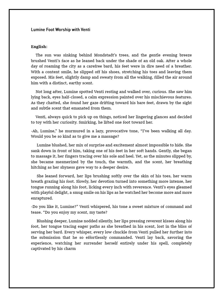 Lumine Foot Worship With Venti | PDF