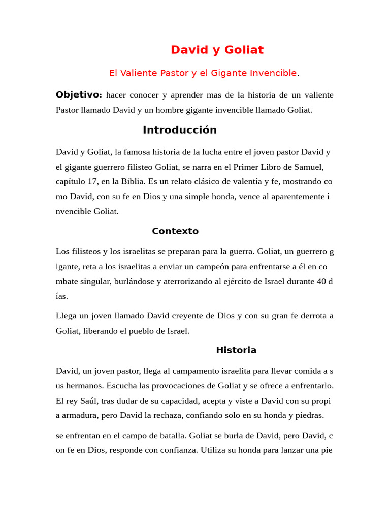 David y Goliat 2 | PDF | Goliat | David