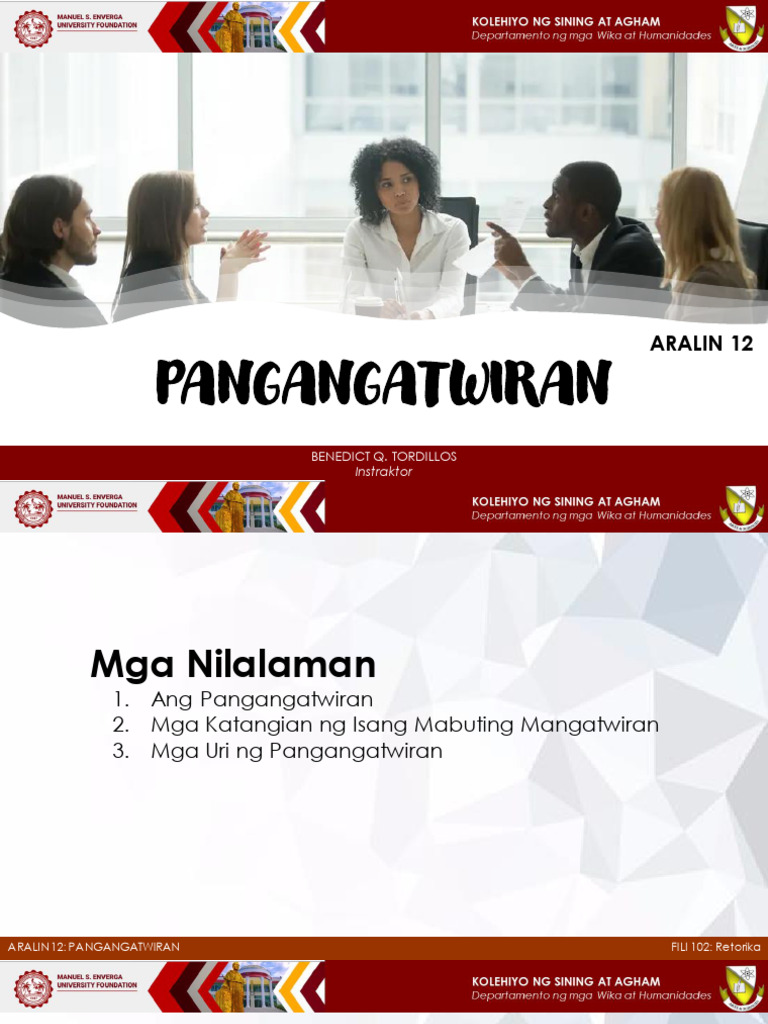 Aralin 12 - Pangangatwiran | PDF