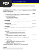 Potential Assessment Form | PDF | Leadership | Behavior Modification