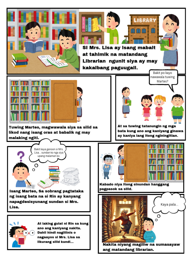 Ang Librarian Na Si Lisa Ay May Pambihirang Nakasanayan. | PDF
