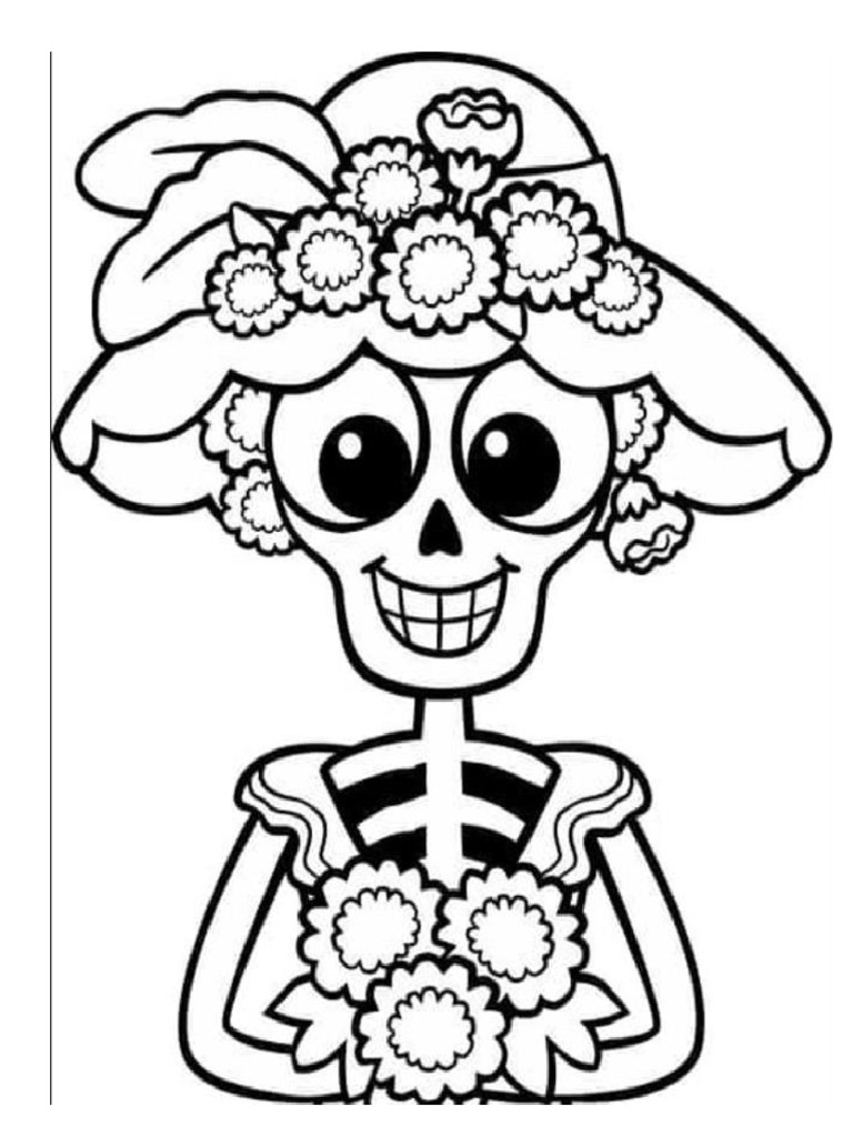 Catrina Para Colorear-1 | PDF