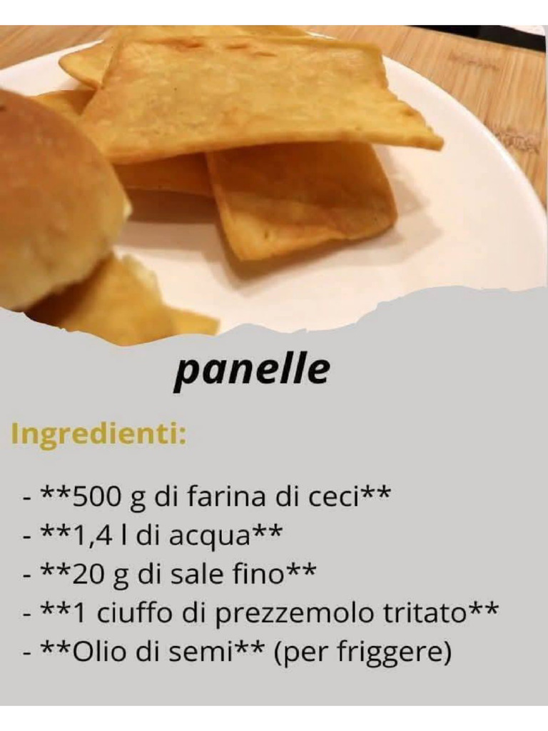 Ricetta Panelle Palermitane (1) | PDF
