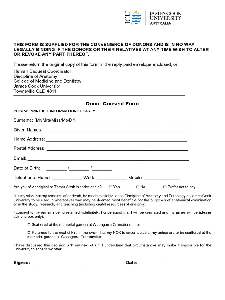 Donor-Consent-Form_2022 | PDF