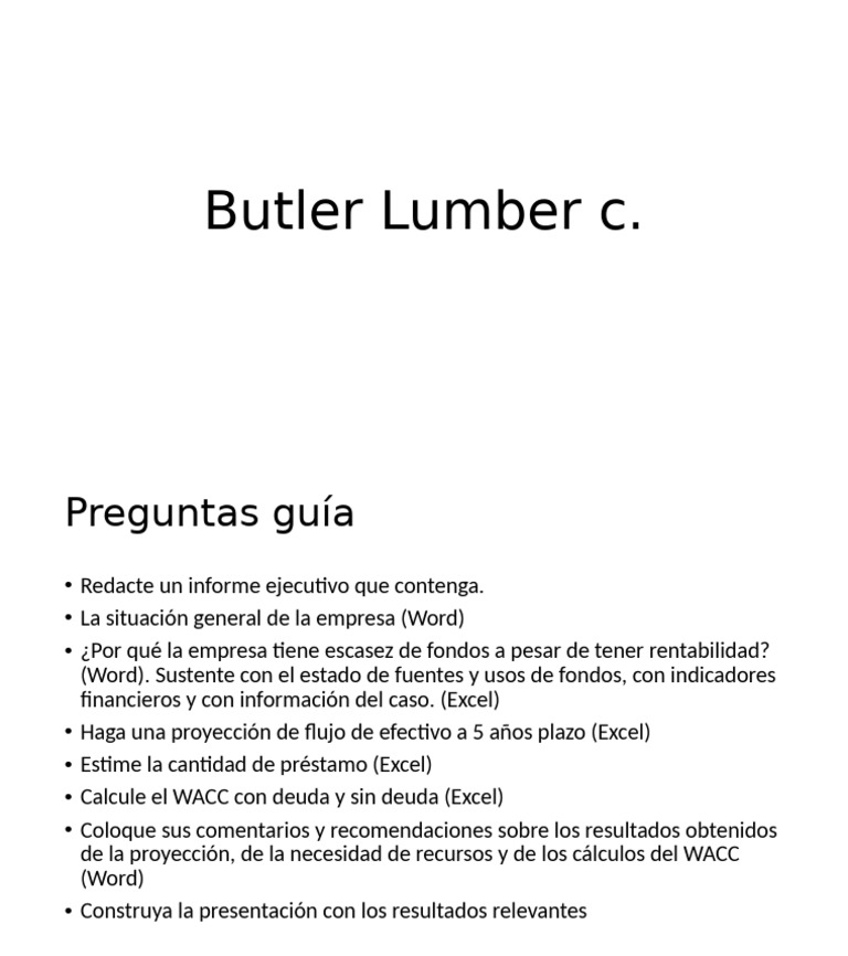 Butler Lumber C | PDF