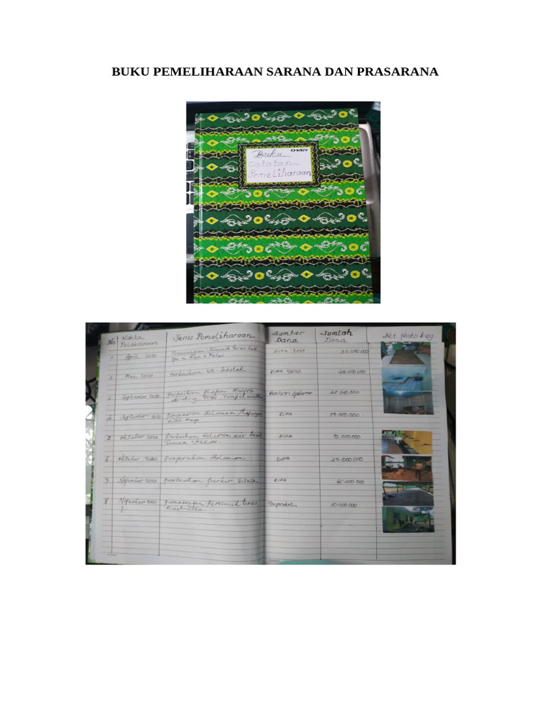 Buku Pemeliharaan Sarana Dan Prasarana | PDF