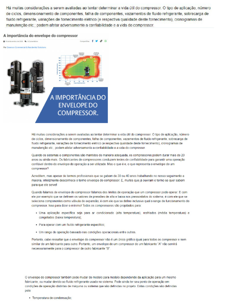 Envelope Do Compressor | PDF