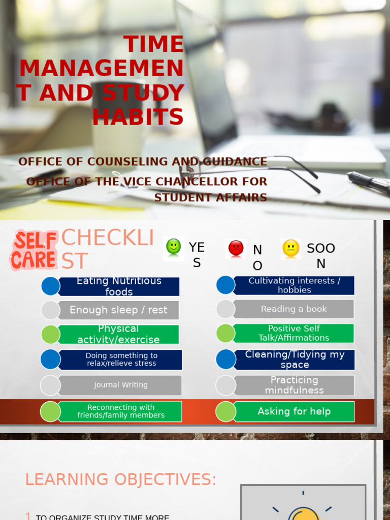 Effective Time Management & Study Tips | PDF