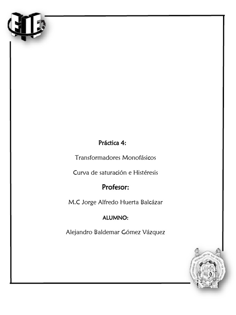 Maquinas pract-4 | PDF | Transformador | Histéresis