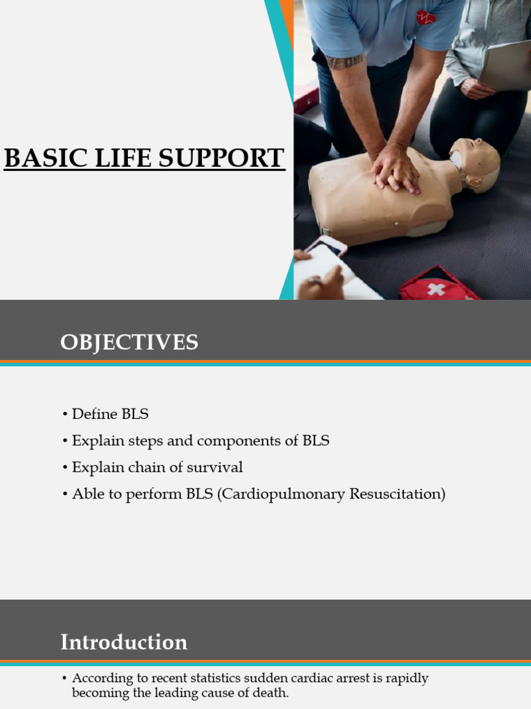 BASIC-LIFE-SUPPORT.pptx | PDF | Cardiopulmonary Resuscitation | Cardiac Arrest