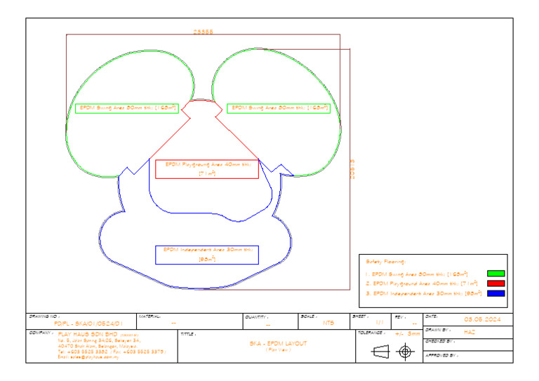 EPDM Playground Layout Design | PDF
