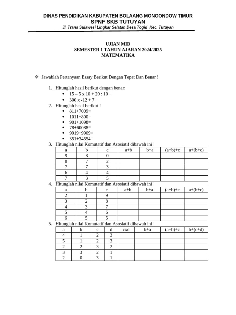 Matematika Paket C | PDF