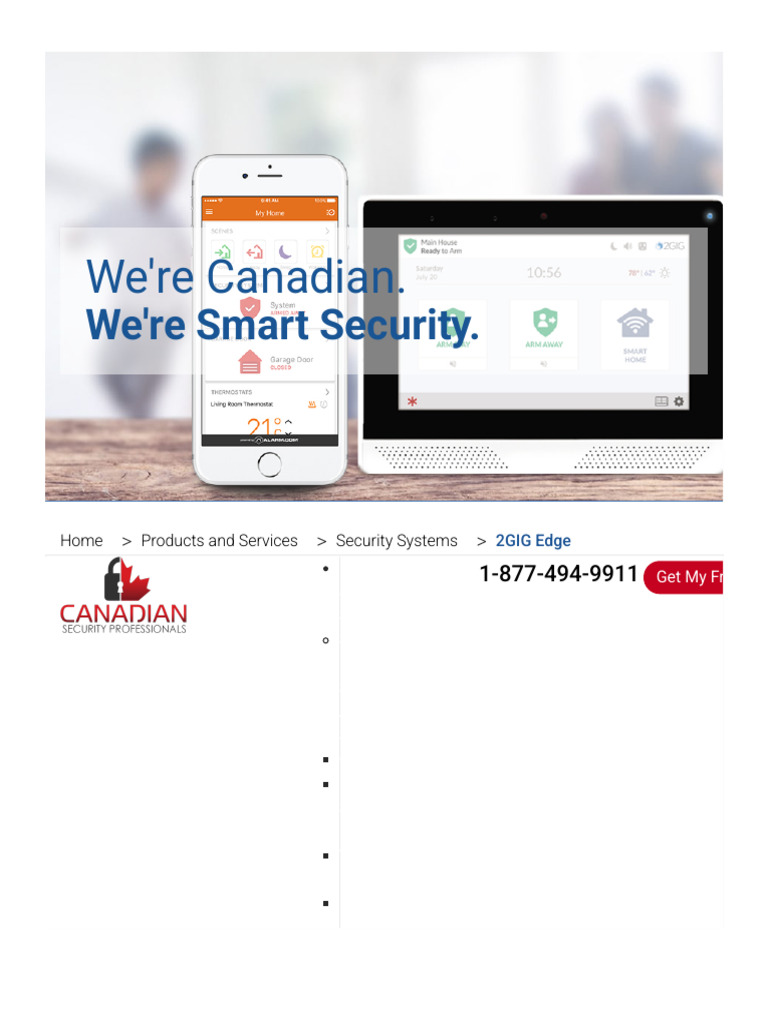 2GIG EDGE™ Smart Panel - CSP Alarms | PDF | Home Automation | Computing