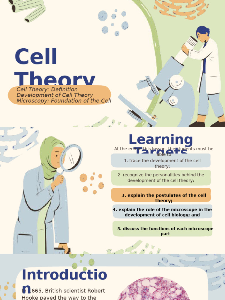 #1 Introduction of Cell Theory and Microscope | PDF | Microscope | Cell ...