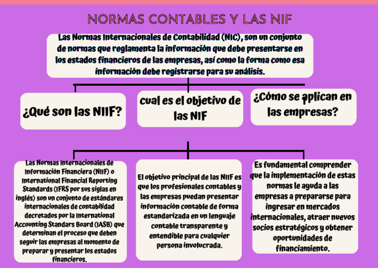 Organizador Gráfico Sobre La Normativa Contable y Las Nif | PDF