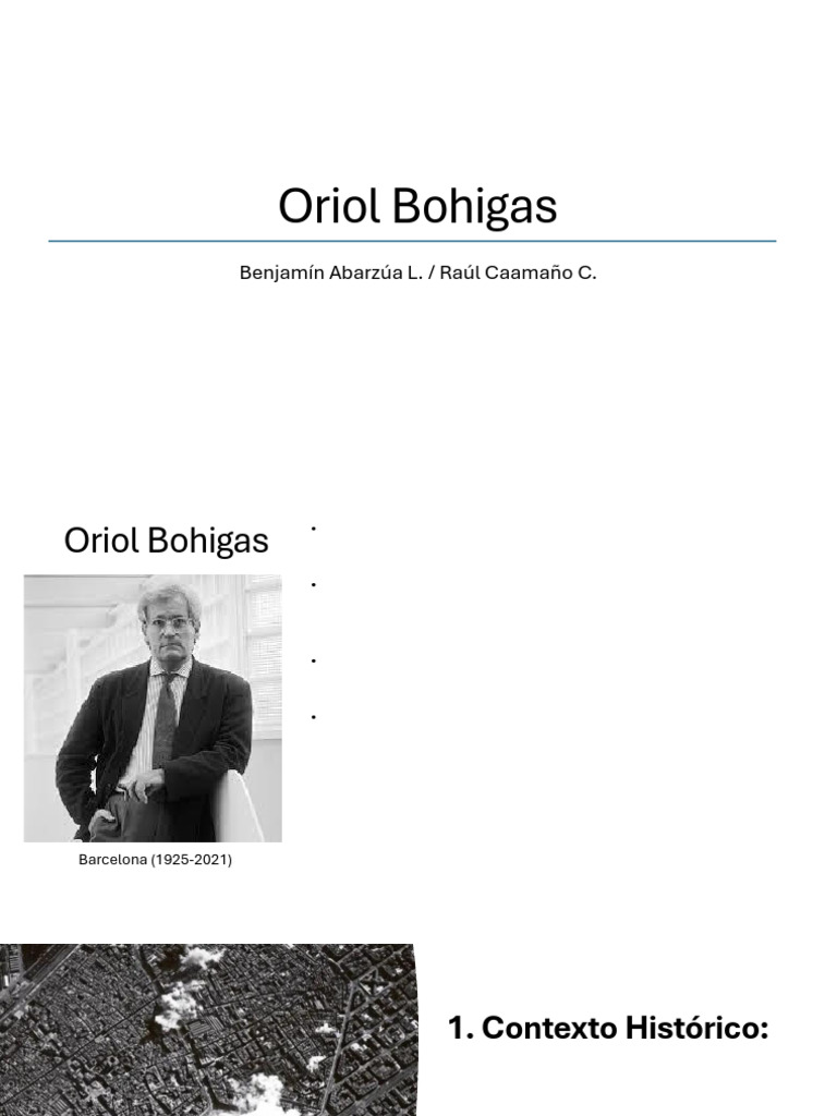 Oriol Bohigas | PDF | Urbanismo | Barcelona