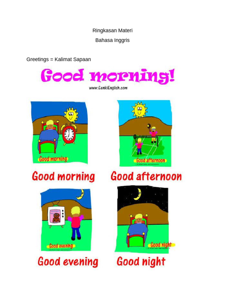 Materi Sapaan Dalam Bahasa Inggris Pdf