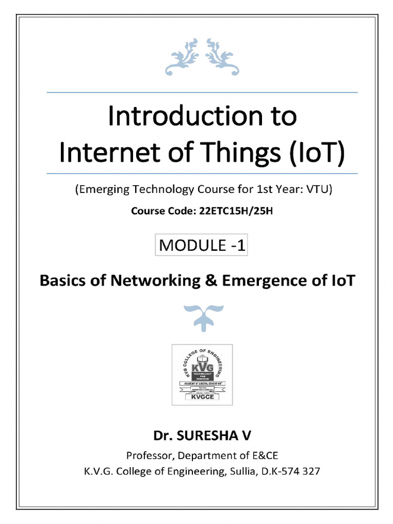 IoT Module 1 | PDF