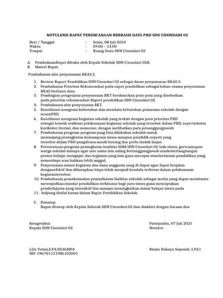 notula | PDF