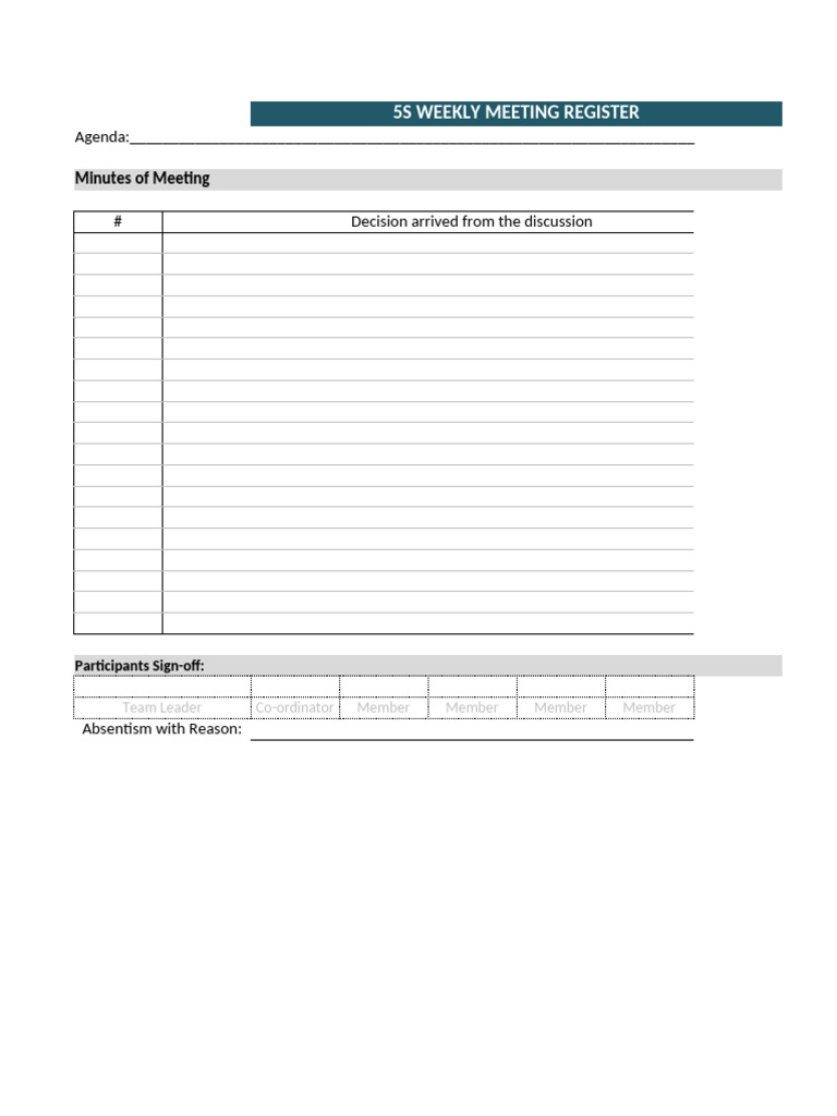 MOM Form | PDF