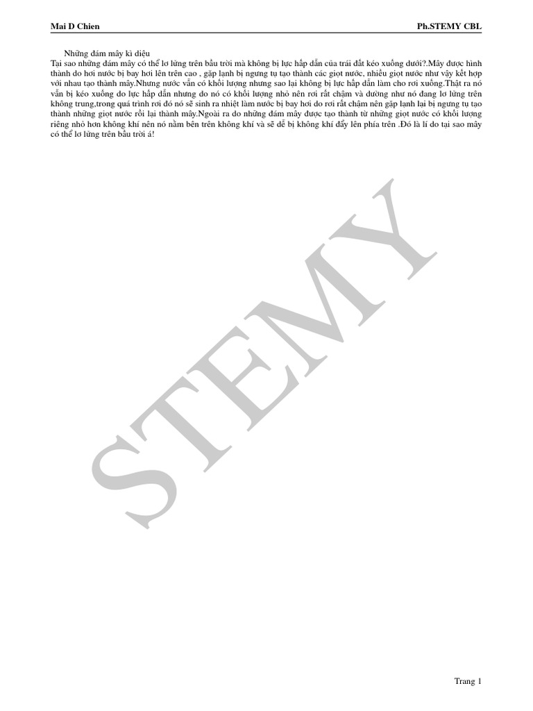 Stemy: Mai D Chien PH - Stemy CBL | PDF