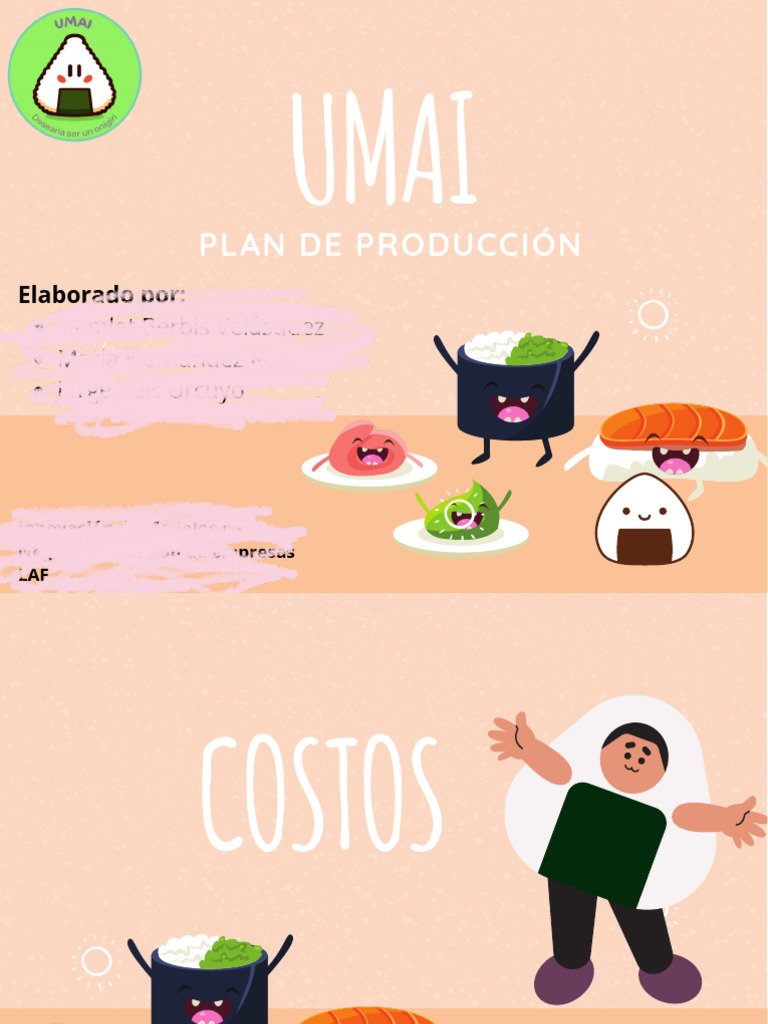Plan de Producción Umai | PDF | Presupuesto | Economias
