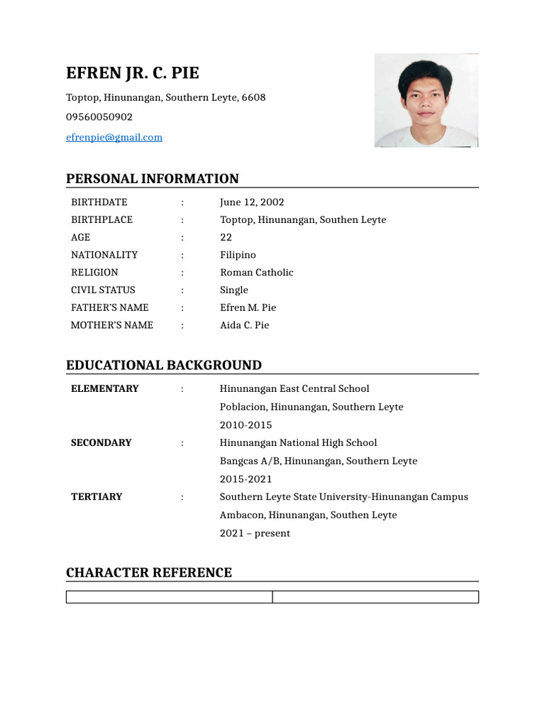 application-letter | PDF | Educational Stages