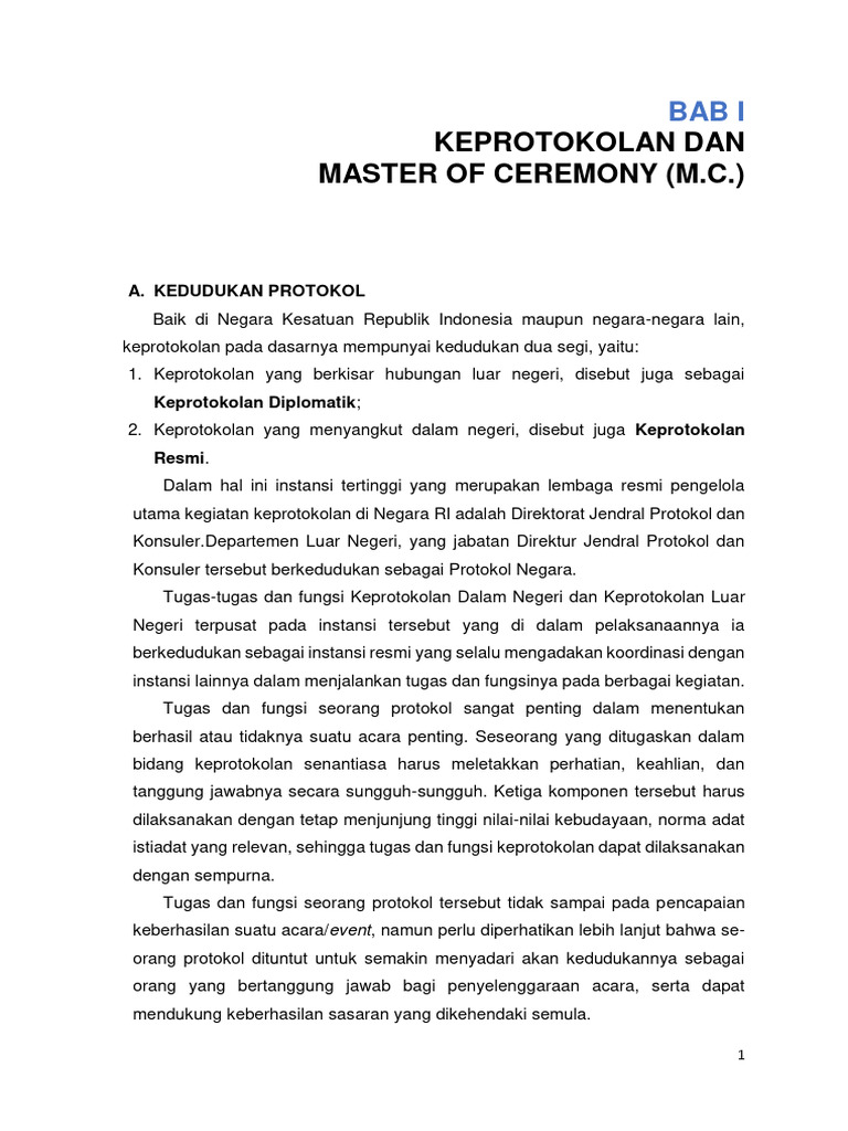 Buku Keprotokolan Dan Mcedit A (1) Removed | PDF