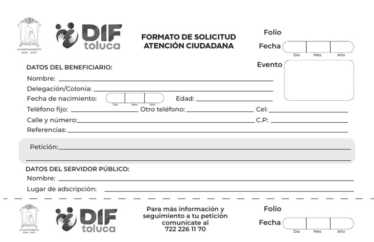 FORMATO DE SOL DE ATENCIÓN CIUDADANA | PDF