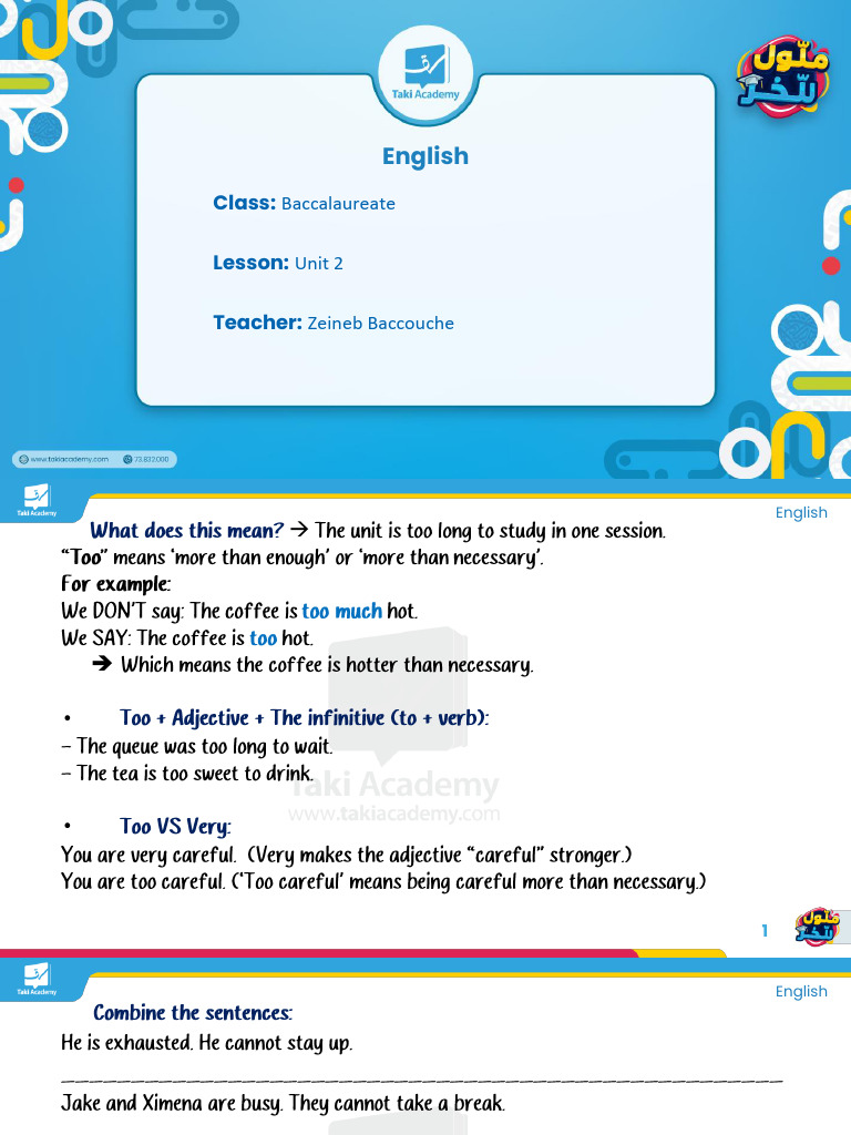 677ba455d2c06 - BAC UNIT 2 (PART 1 GRAMMAR) | PDF