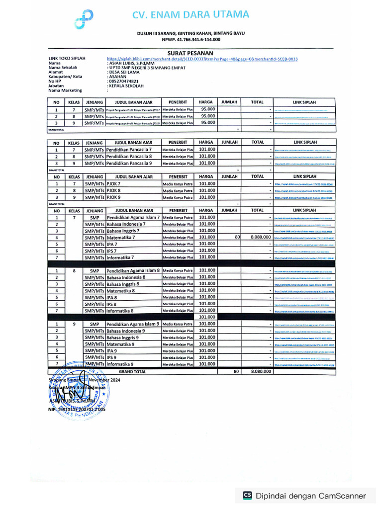 Pesanan Freelance | PDF