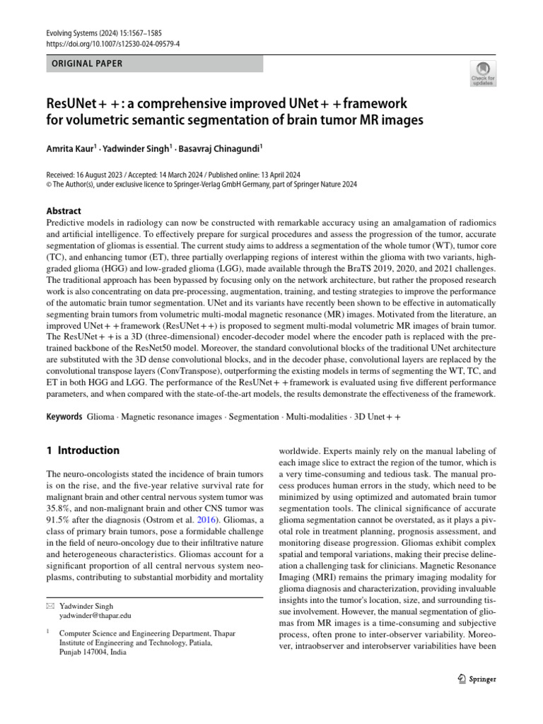 ResUNet + + A Comprehensive Improved UNet + + Framework | PDF | Image ...