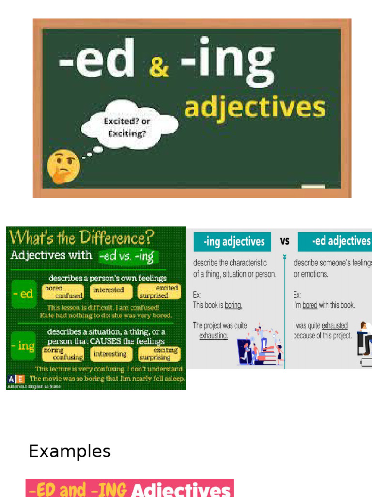 Ed or Ing Adjective | PDF