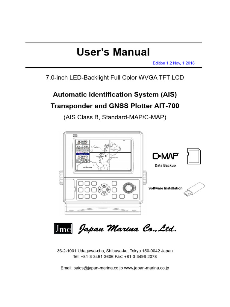 AIT-700 AIS Transponder Manual | PDF | Menu (Computing) | Cursor (User ...