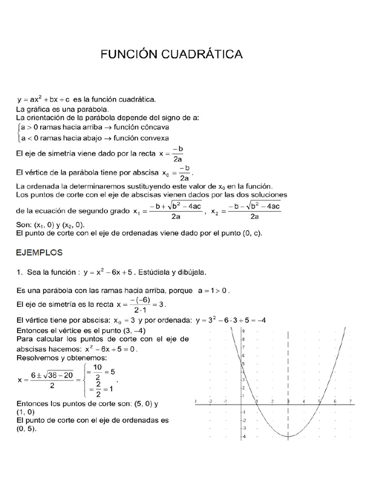 6to Act Funcion Cuadratica | PDF