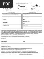 NCL Reservation Transfer Request Form | PDF
