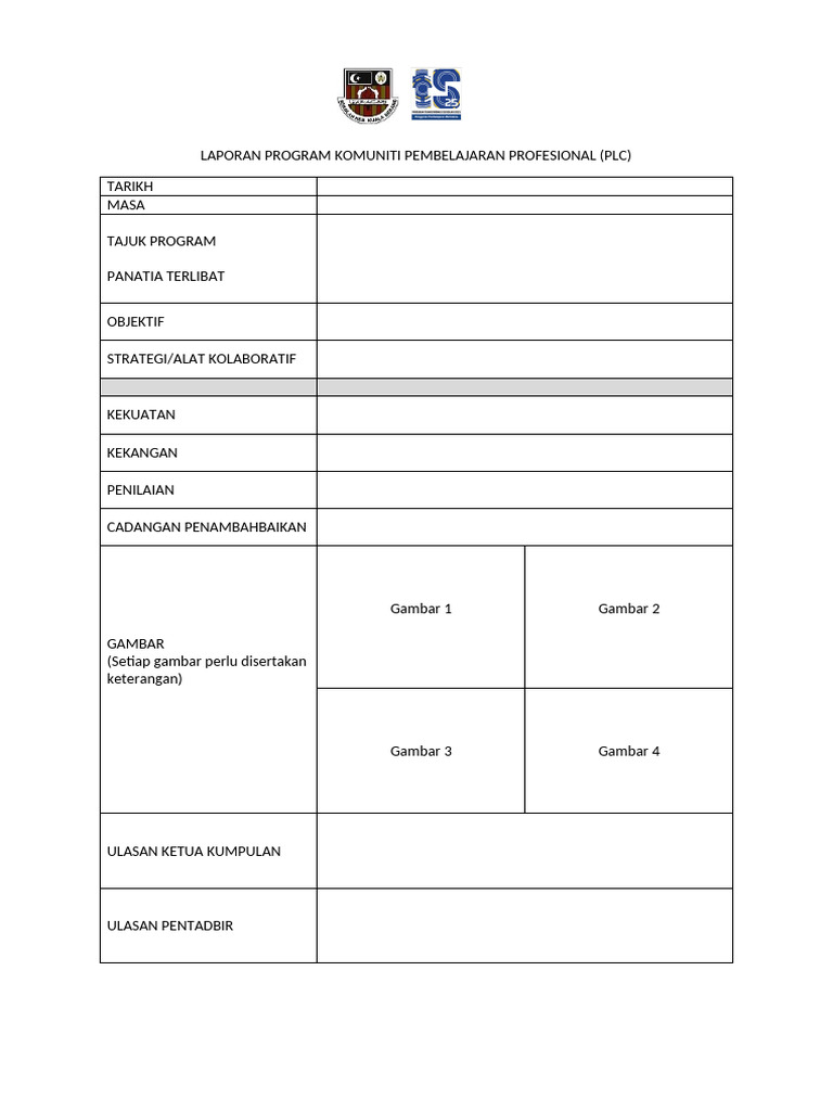 Borang Laporan Plc Skkb Pdf