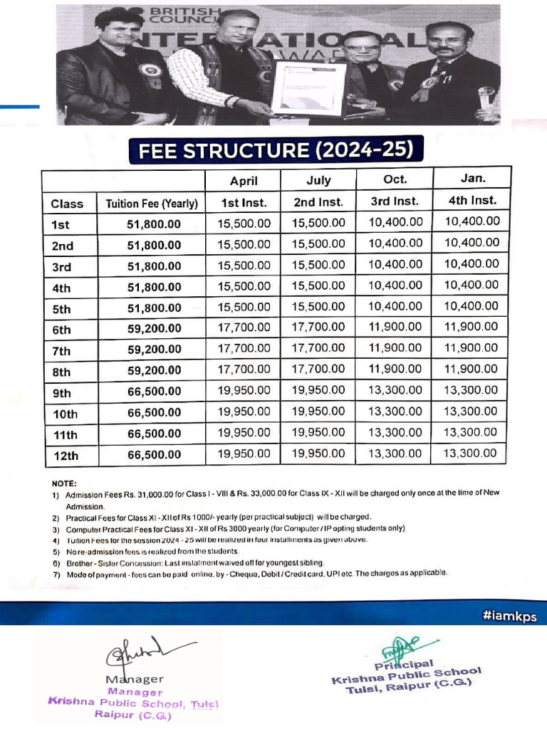 Fee Structure | PDF