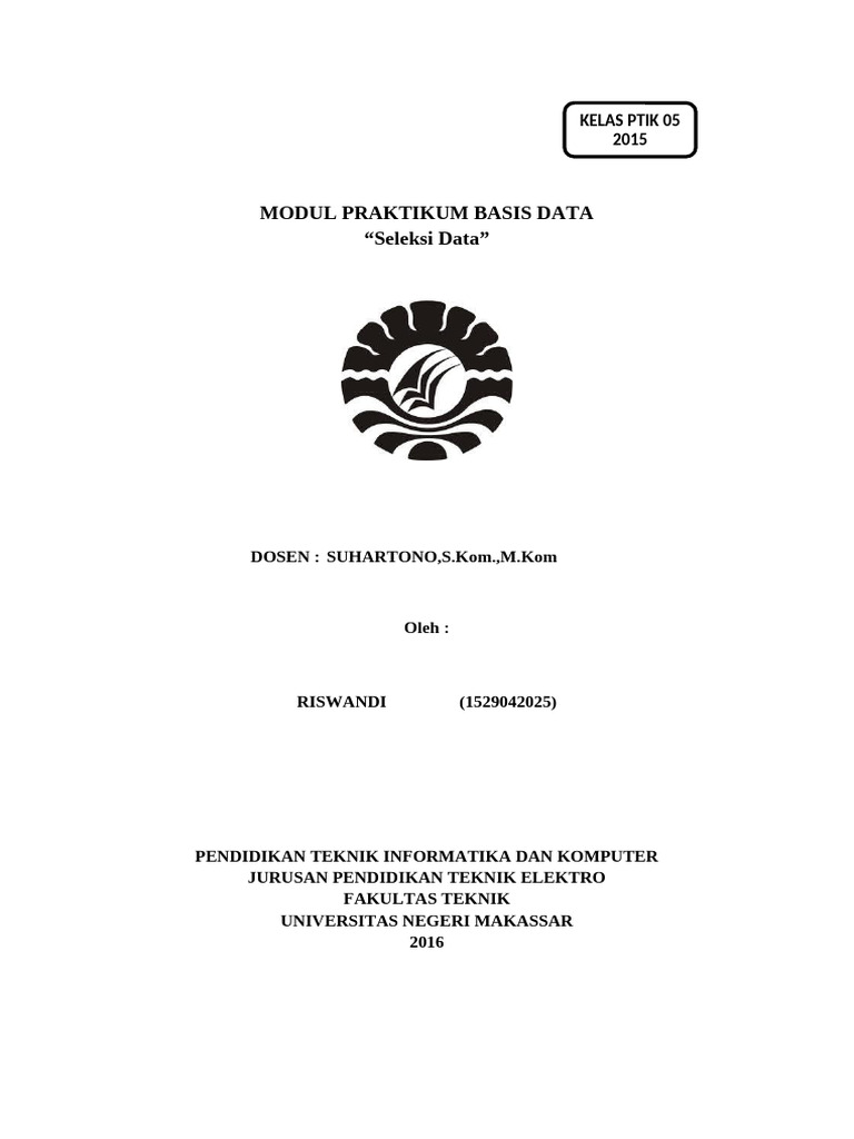 Modul Praktikum Basis Data | PDF