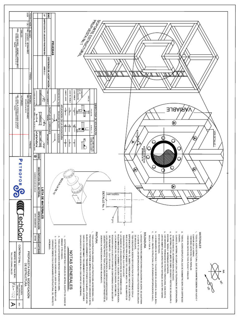 Adecuación de Estructura Fa-102 Model PRO.1 | PDF