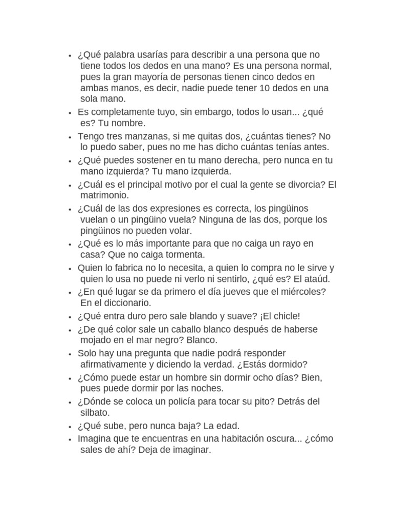Qué Palabra Usarías para Describir A Una Persona Que No Tiene Todos Los ...