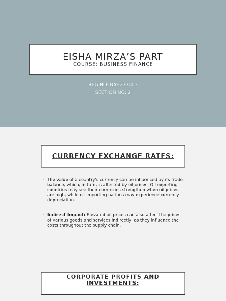 Business Finance (Eisha Mirza) Slides | PDF