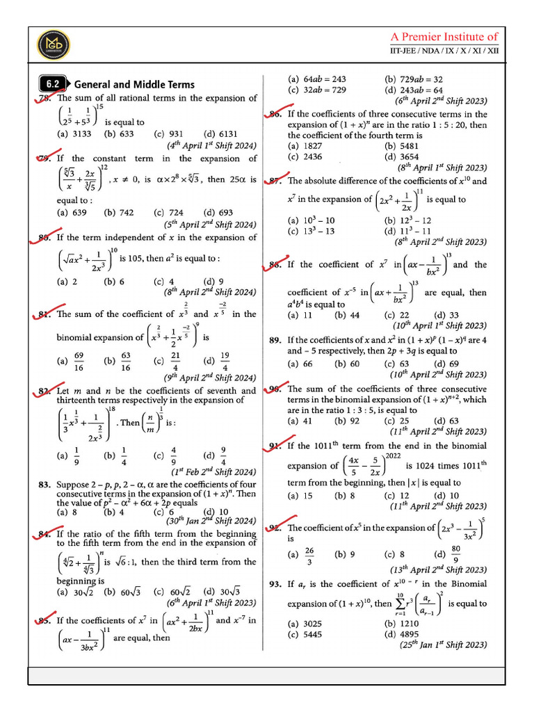 Binomial Theorem | PDF
