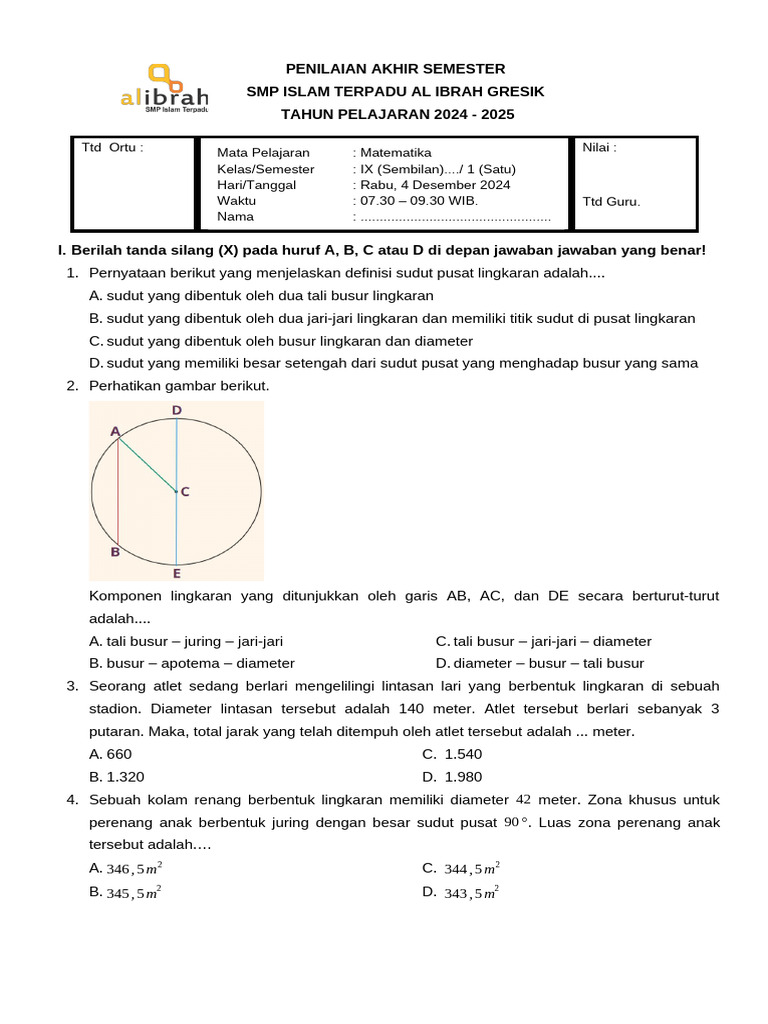Soal PAS 1 | PDF