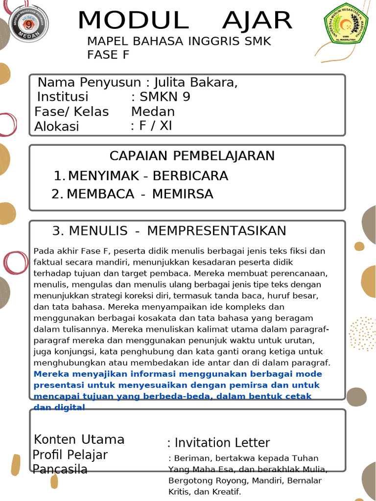 Modul Invitation | PDF