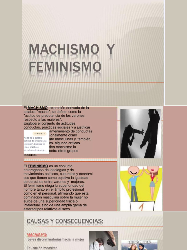 Machismo y Feminismo | PDF