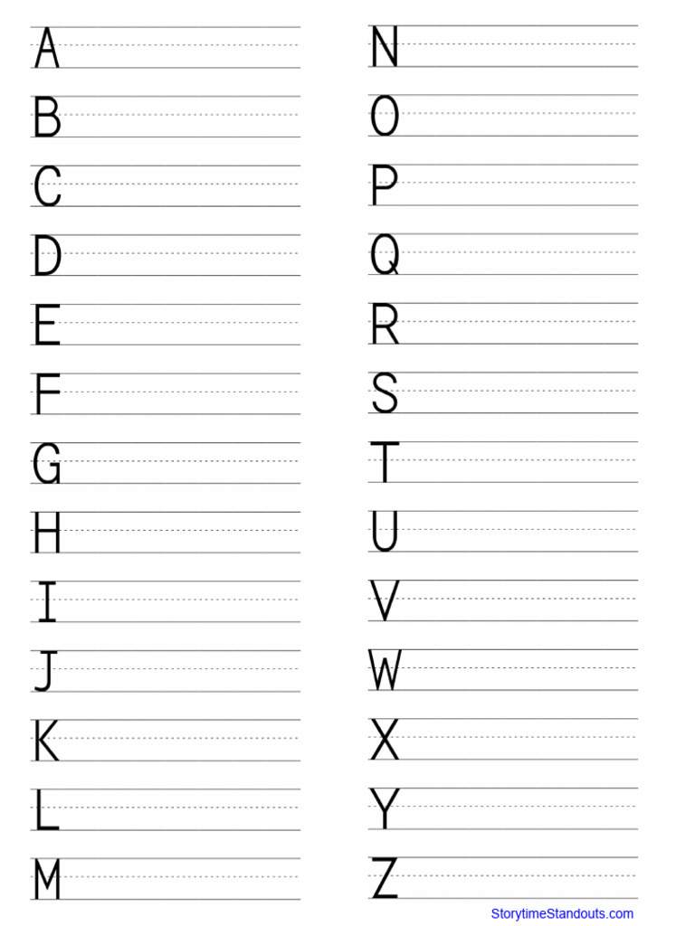 Print Capital Letters From Storytime Standouts | PDF